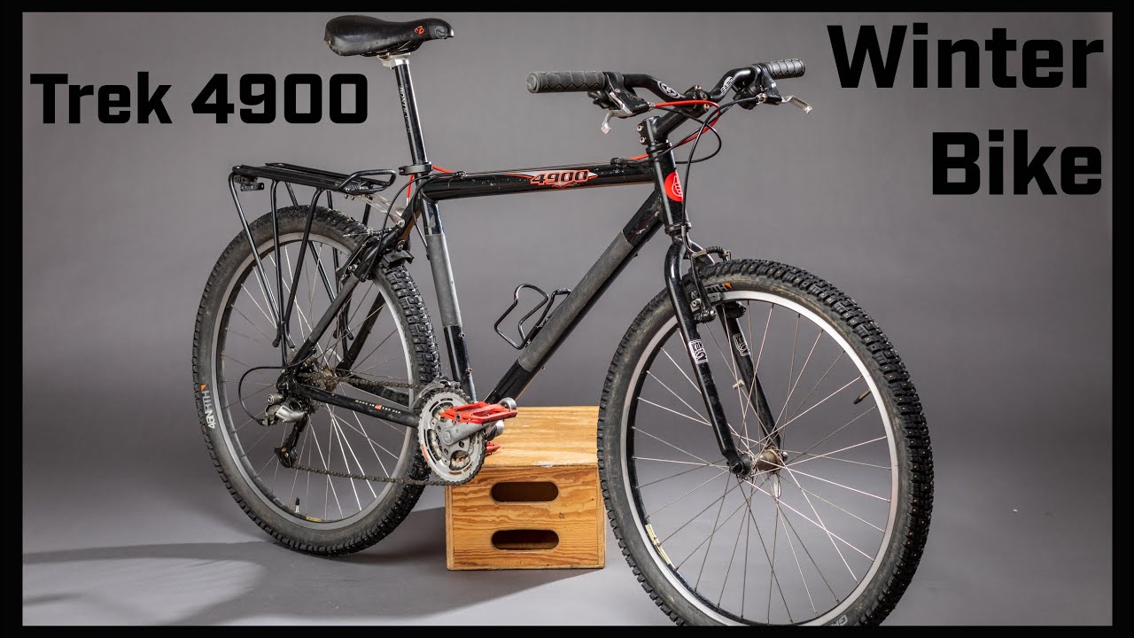 2001 Trek 4900 | My Winter Bike | Studded Tires | Trek Hardtail Mountain Bike