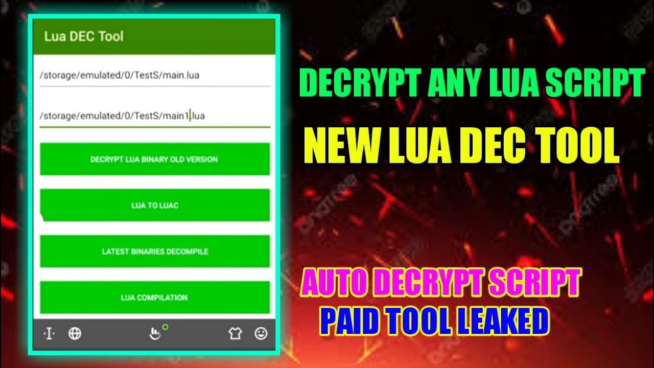 Decrypt Lua Script | Lua Dec Tool | How To Decrypt Lua Script | Lua Script Decrypt  Kase Kare |