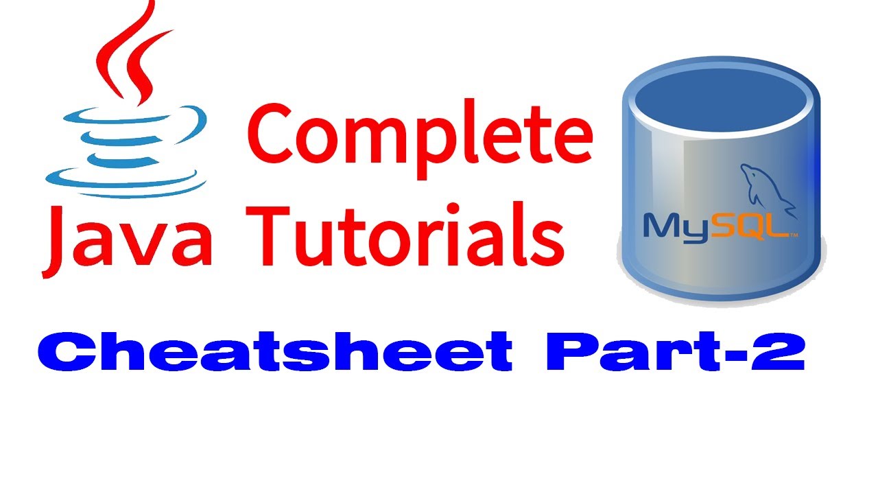 Java Cheatsheet part-2