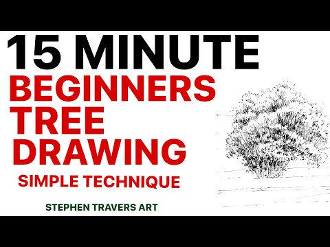 Simple Tree Drawing Technique with Great Results!