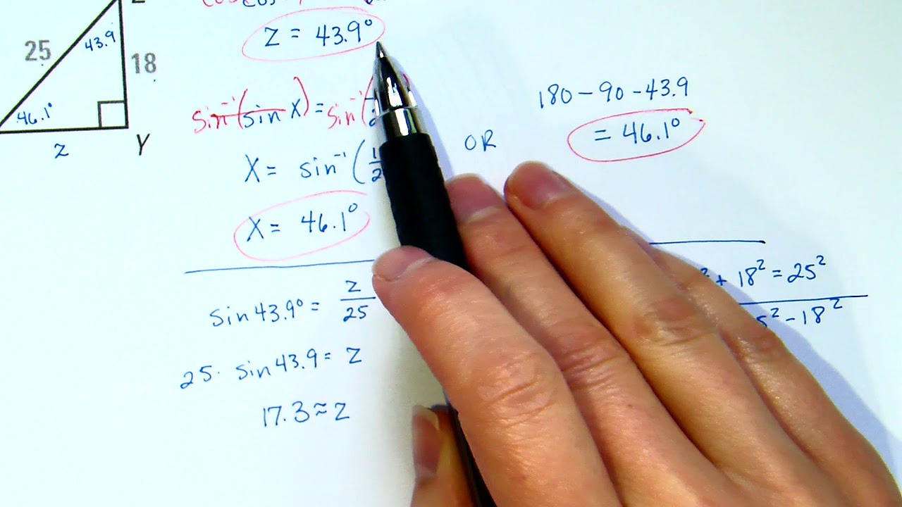 7 7 Solve Right Triangles