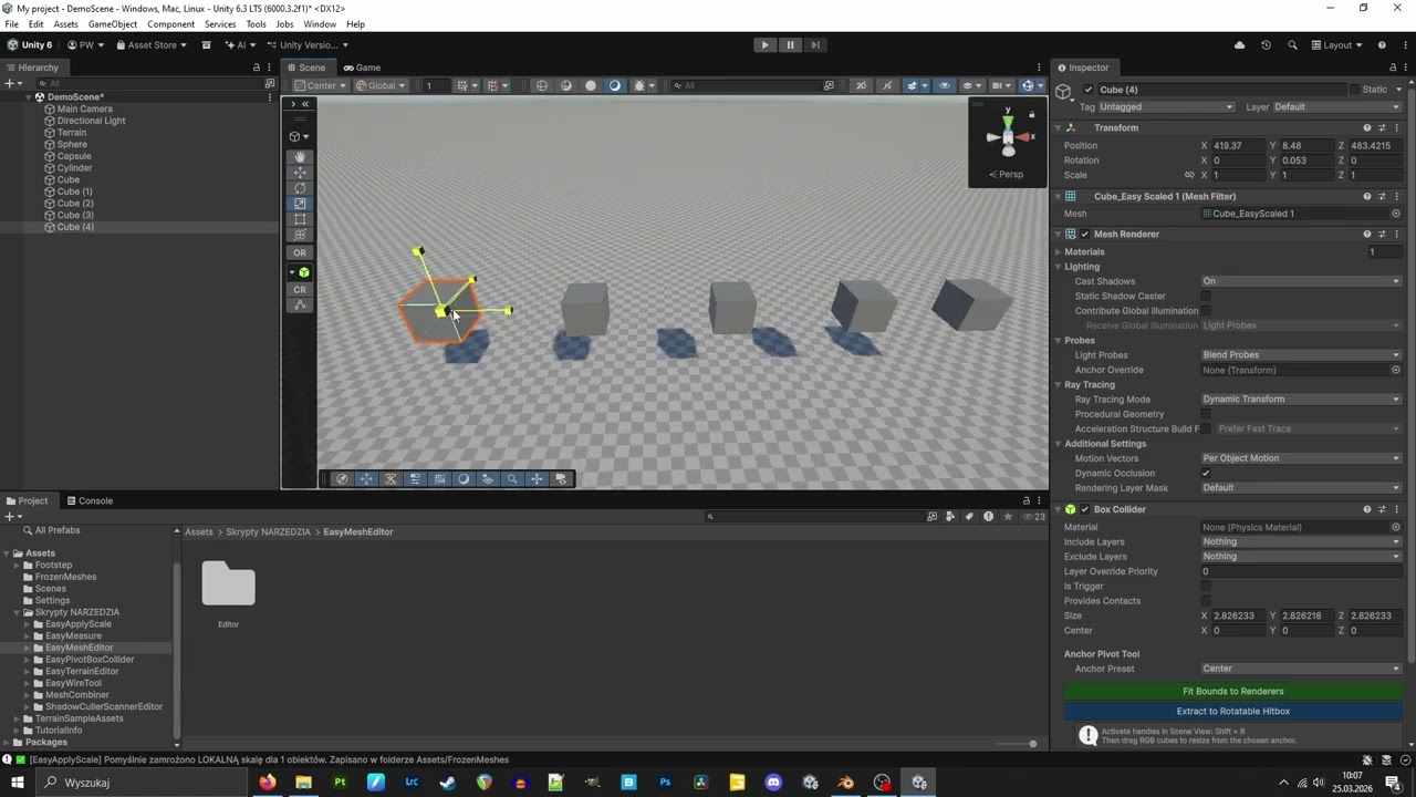 Unity Tools - EasyPivotBoxCollider