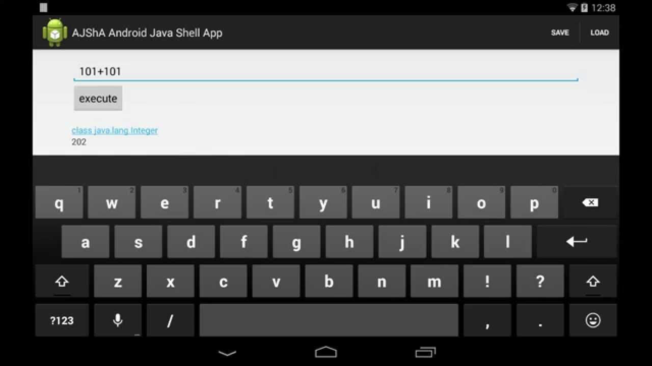 AJShA Android Java Shell App