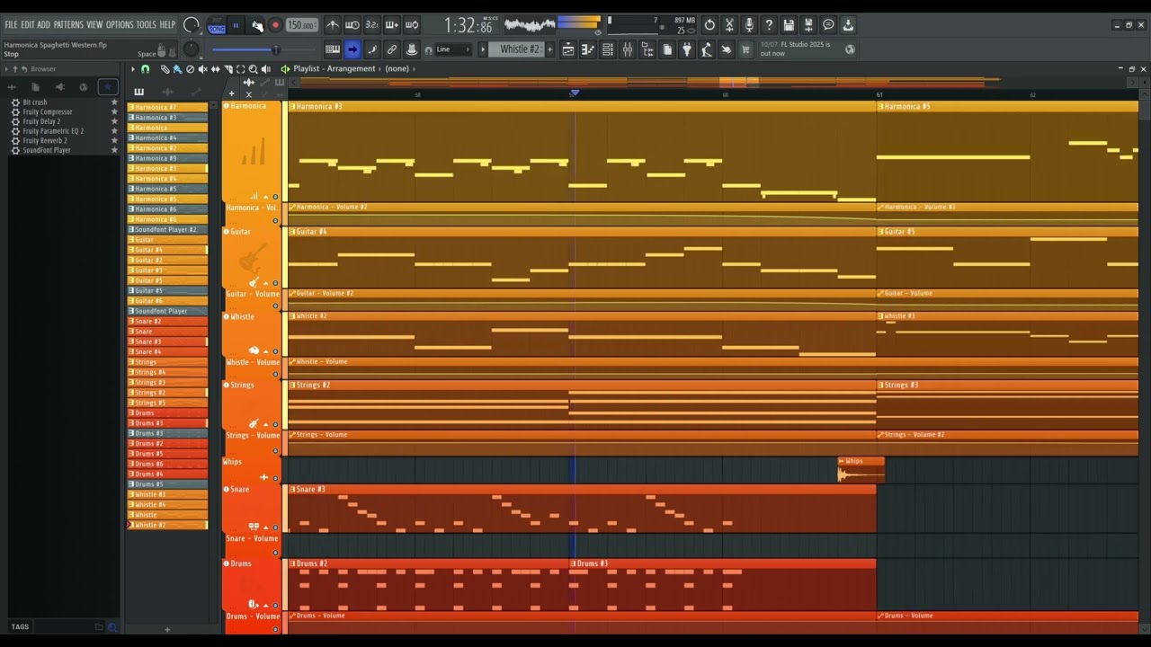 a spaghetti western harmonica boss theme
