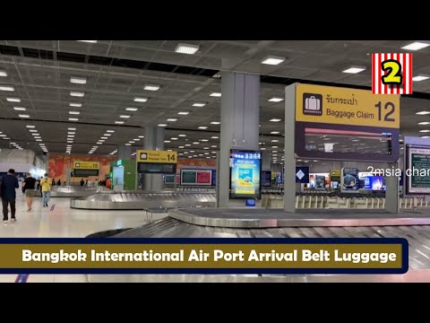 Bangkok International Air Port Arrival Belt Luggage & Surrounding
