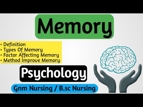 Memory // Types Of Memory // Memory In Psychology In Hindi // Types Of Memory In Psychology In Hindi