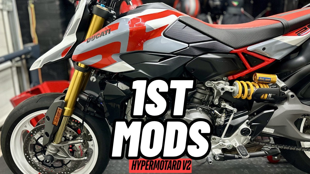 First Mods on My NEW 2026 Ducati Hypermotard V2 SP… Must-Do Upgrades!