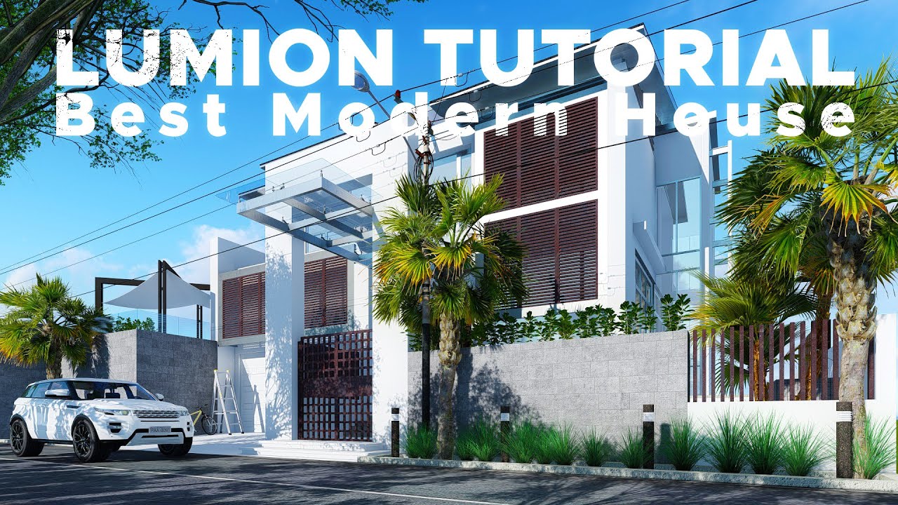 Lumion 6 Rendering Tutorial #49 - Best Modern House