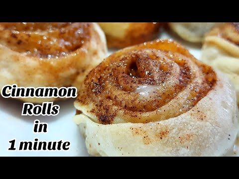 Cinnamon Rolls in 1 minute - Low Calorie Cinnamon Rolls - Microwave recipe