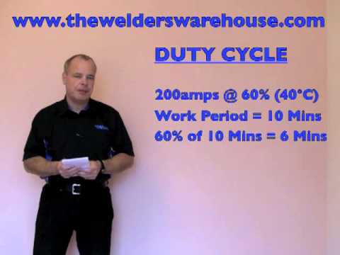 Welding Duty Cycle - What it is and how to read the numbers!