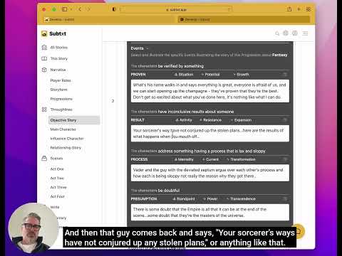 How Stories Work - The New Scenes Feature in Subtxt