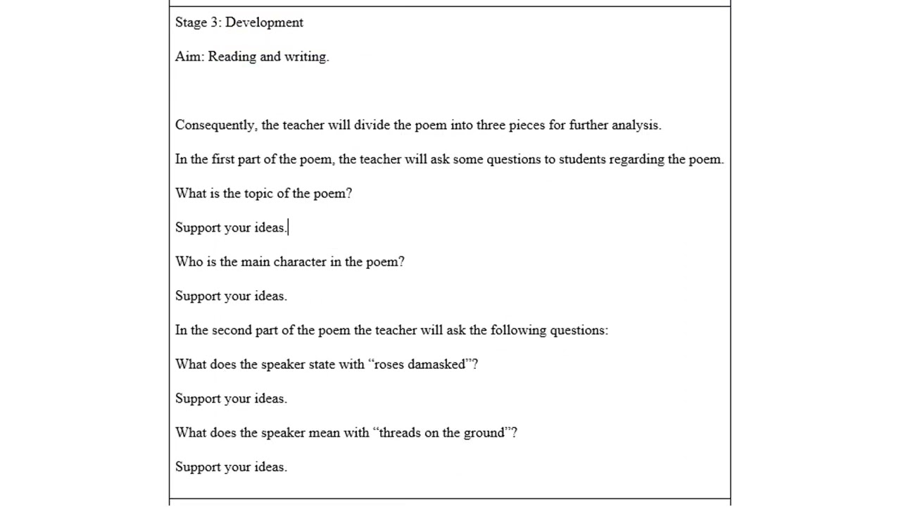 Lesson Plan Presentation - Sonnet 130 by William Shakespeare