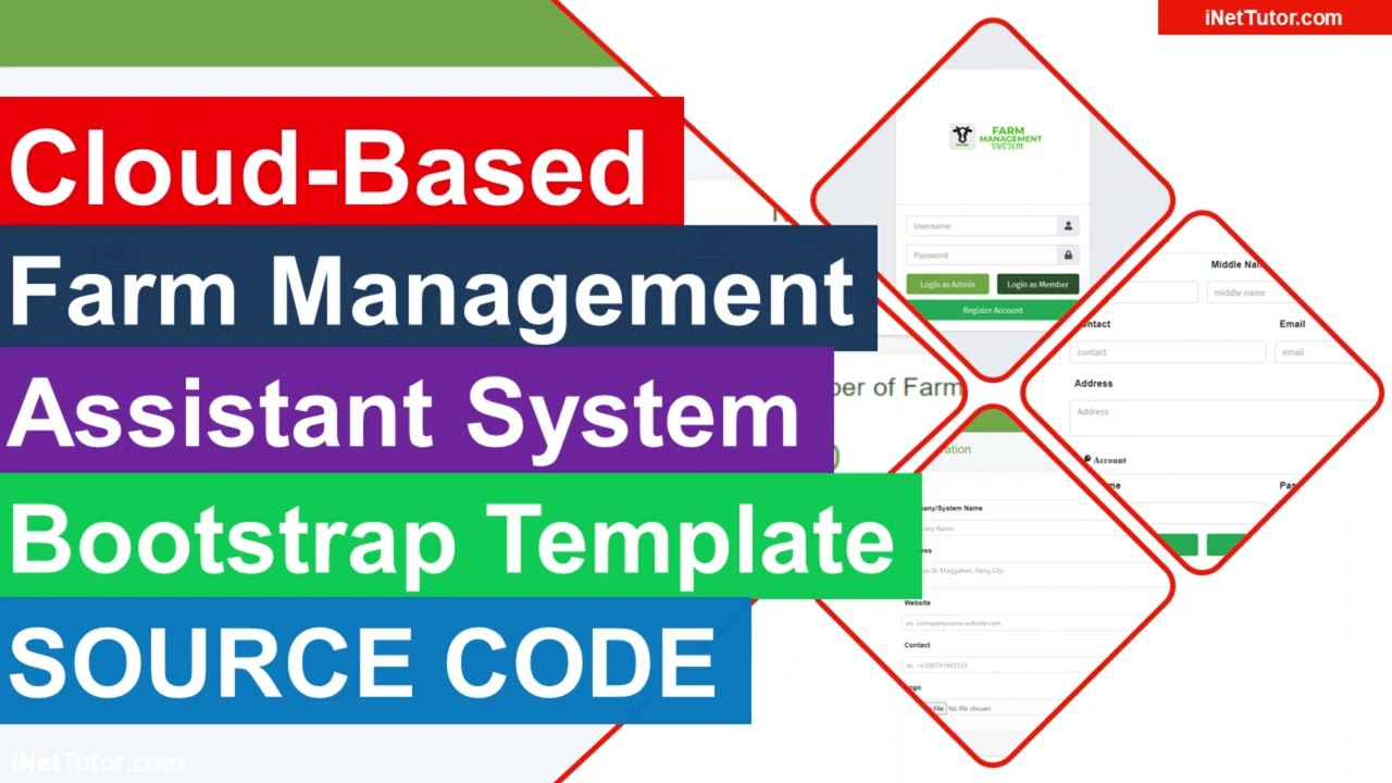 Cloud Based Farm Management Assistant System Free Bootstrap Template