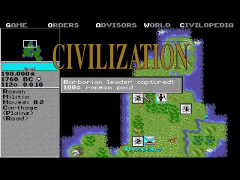 Old Games - Civilization 1 / #3 / No Commentary (PC DOS 4K)