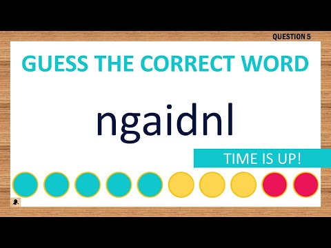 [Scrambled Word Game] Can You Unscramble These Words? 7 Letters