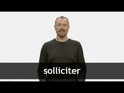 English Translation of “SOLLICITER” | Collins French-English Dictionary