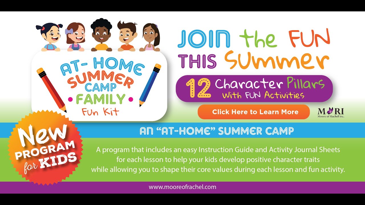 At-Home Summer Camp Kit (Downloadable with Printable Activity Sheets for Kids)