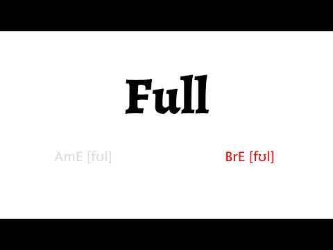 How to Pronounce full in American English and British English