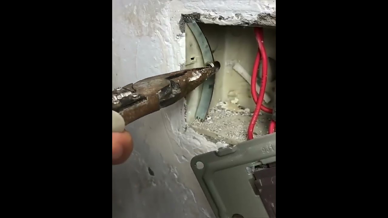 Tornillo reparación de caja eléctrica, interruptor, enchufe pared