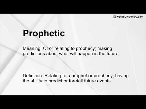 Prophetic Meaning