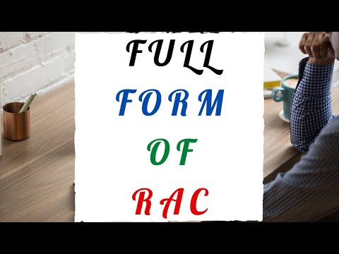 FULL FORM OF RAC || WHAT IS THE FULL FORM OF RAC ? #Shorts