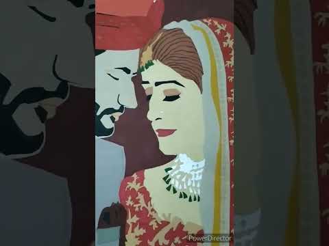 #wedding #ceremony #bride #groom #illustration #painting #postercolour #vectorart #popart #shorts