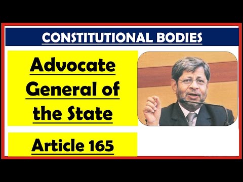 L 62- Constitutional Bodies- Advocate General of the State | Article 165, Article 177