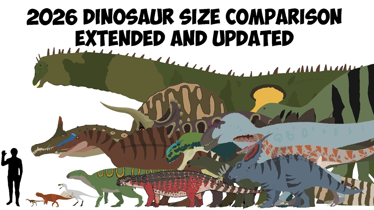 2026 Dinosaur Size Comparison | Expanded and Updated