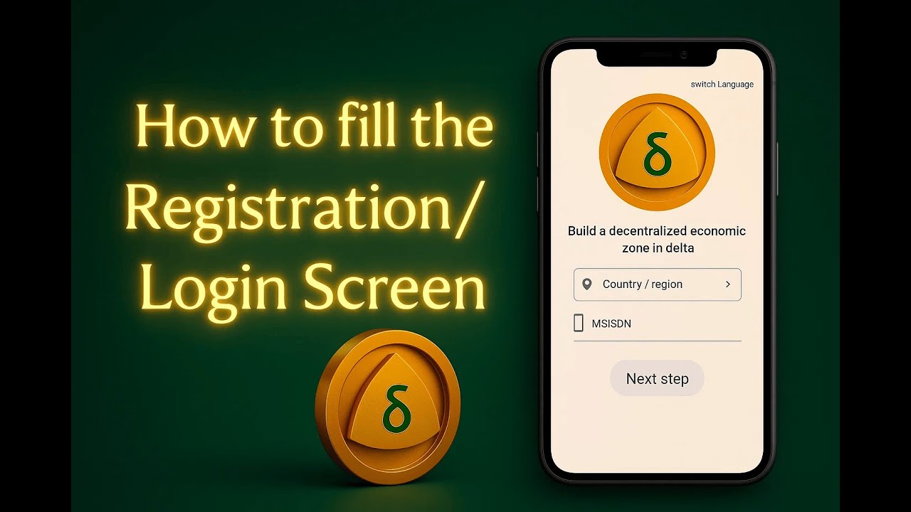 Delta Kim: How to Fill the Registration/Login Screen