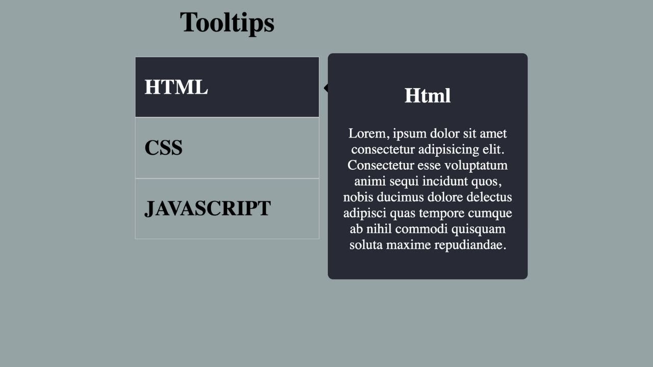 Cómo crear un Tooltips (Html & Css)