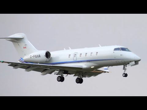 (4K) Beautiful Evening Plane Spotting at Montreal Trudeau Int'l Airport YUL Aéroports de Montréal