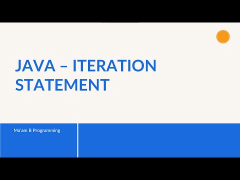 Java Iteration Statement (Tagalog)