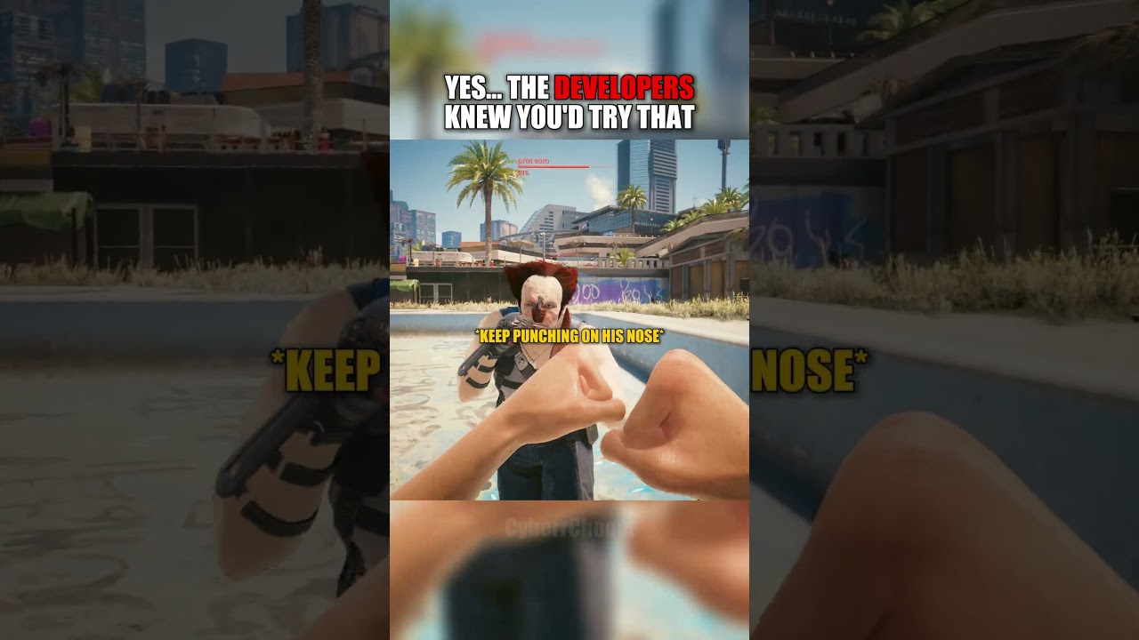 Yes... The Developers knew you'd try that #cyberpunk