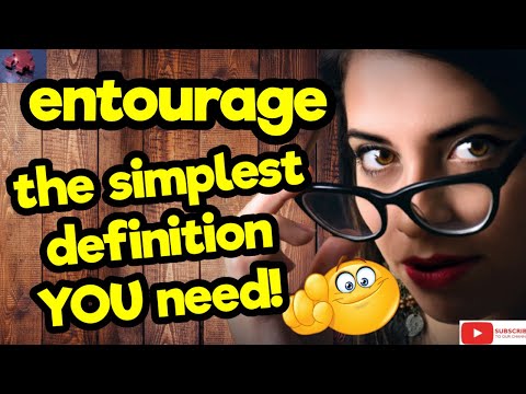 ENTOURAGE. The simplest definition YOU need!! #tellsvidetionary™.