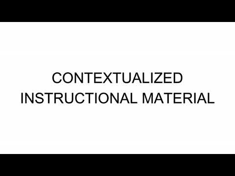 CONTEXTUALIZED INSTRUCTIONAL MATERIALS VLOG