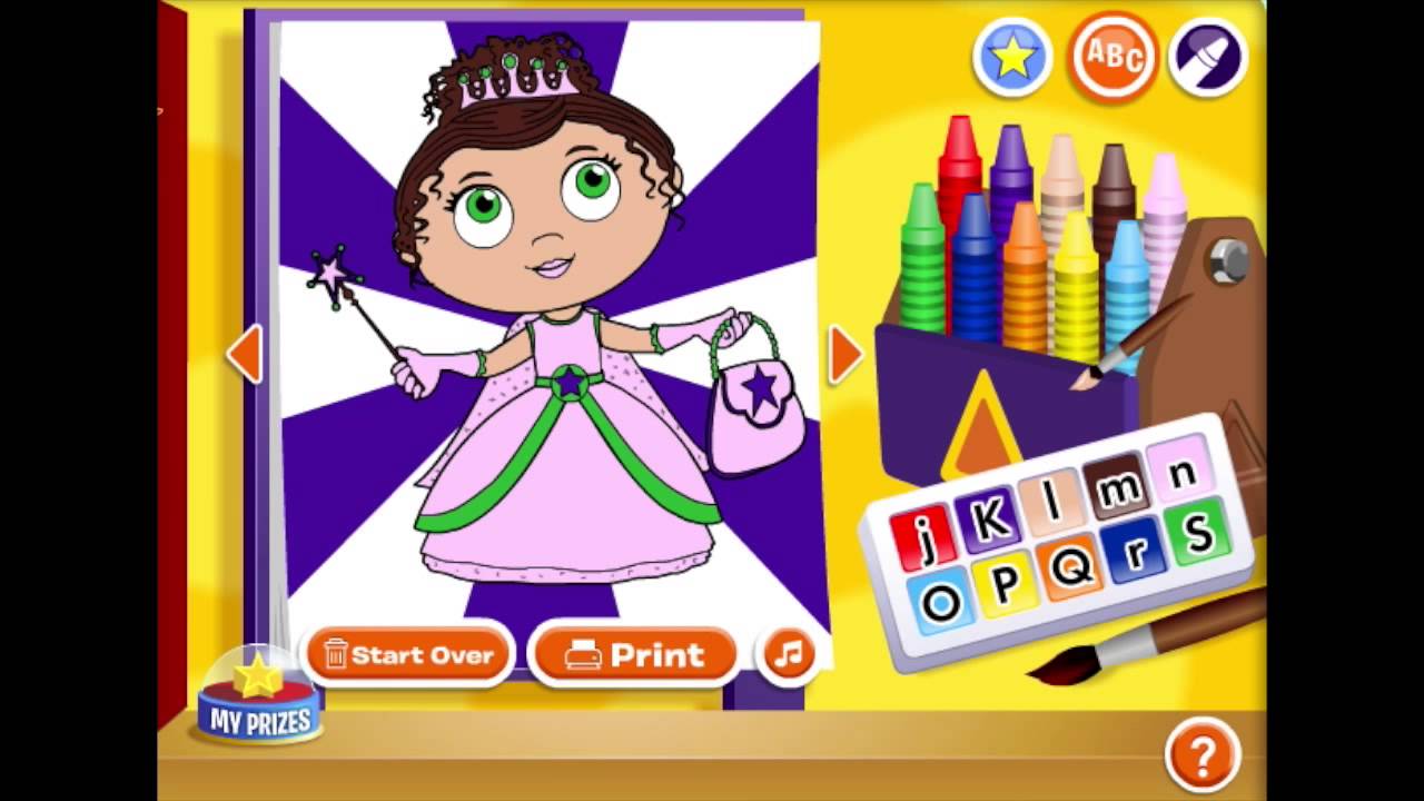 Playing Alpha Pig's Paint By Letters