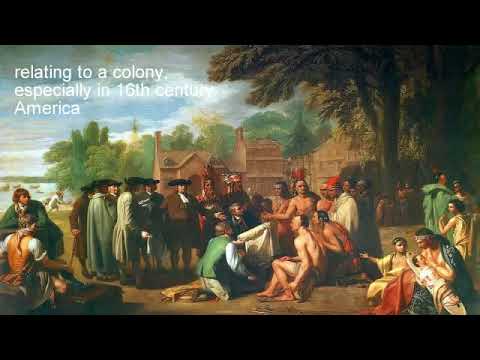 colonial meaning | Vocabulary for Kids | Children's Dictionary  | Learn English Vocabulary
