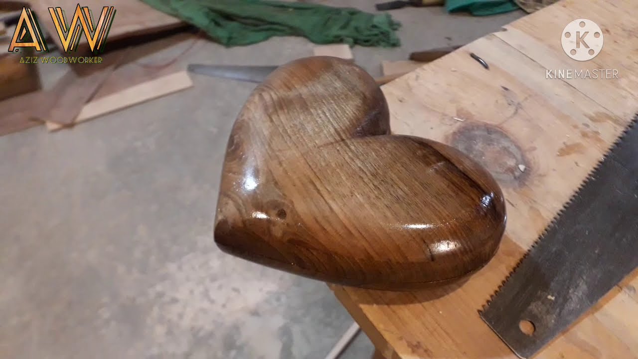 (DIY) Heart Shaped Wooden Box #Gift Box #Jewellry Box