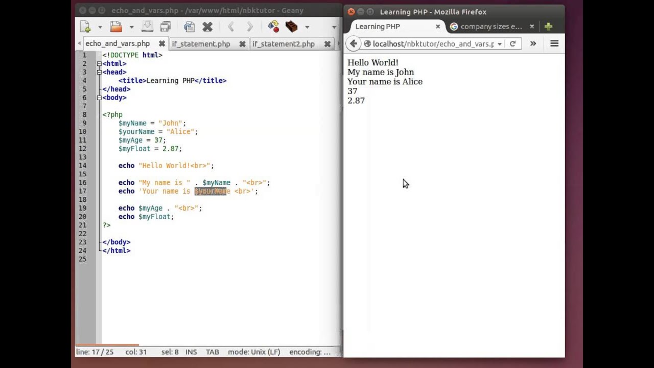 PHP flow control: the if statement for Beginners