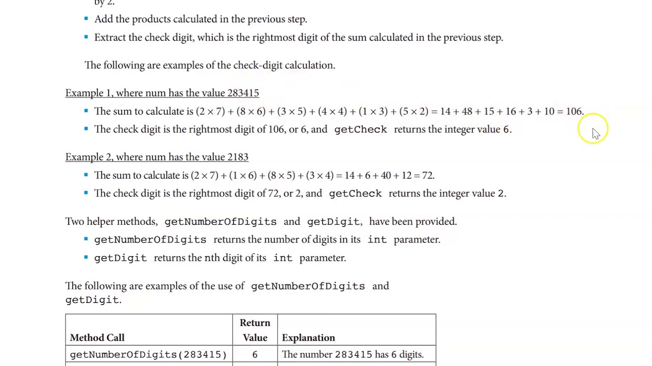 APCSA - FRQ1 - Methods and Control Structures