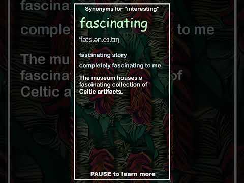 7 ACADEMIC Synonyms for "interesting" #vocabulary #academic #advancedvocabulary #english