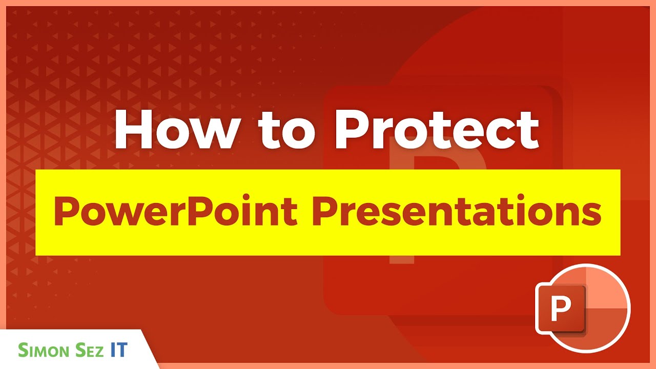 Protecting a Presentation in PowerPoint 2021/365