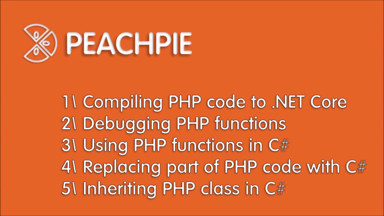 Advanced PHP/C# Interoperability with Peachpie Compiler