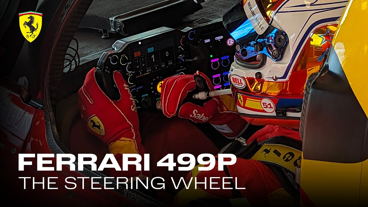 Inside the Ferrari 499P Hypercar: A Deep Dive into Its Steering Wheel ...