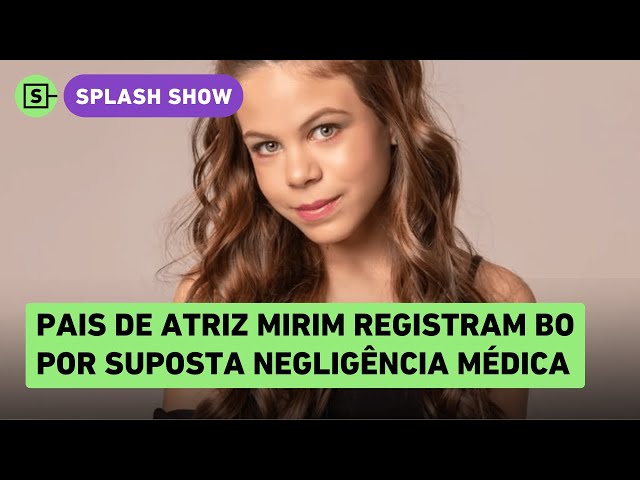 Millena Brandão: pais de atriz mirim fazem BO por negligência médica