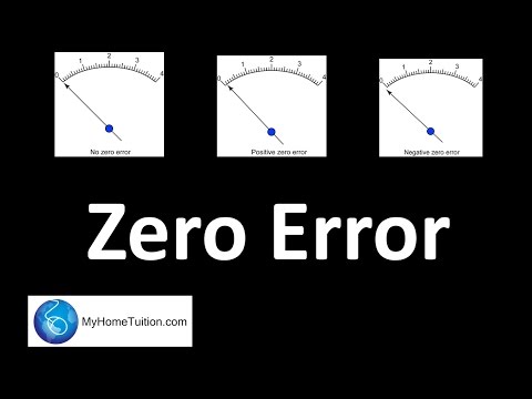Zero Error | Introduction to Physics