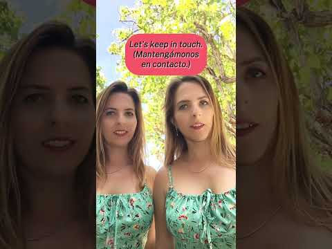 Keep in touch / Mantente en contacto #shorts #learnenglish #learnspanish #aprenderingles