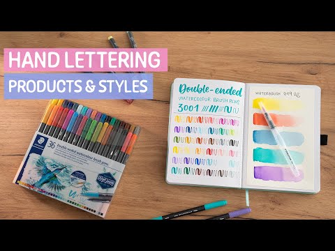 HAND LETTERING PENS for various techniques | STAEDTLER Art Class Hand Lettering