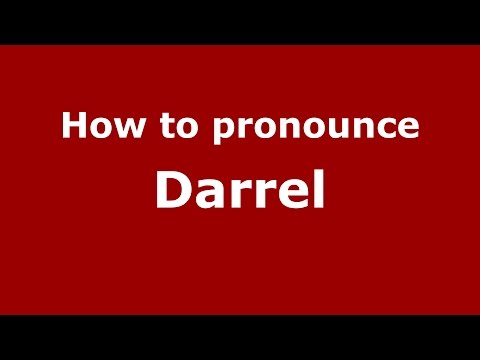 How to pronounce Darrel (Spanish/Argentina) - PronounceNames.com