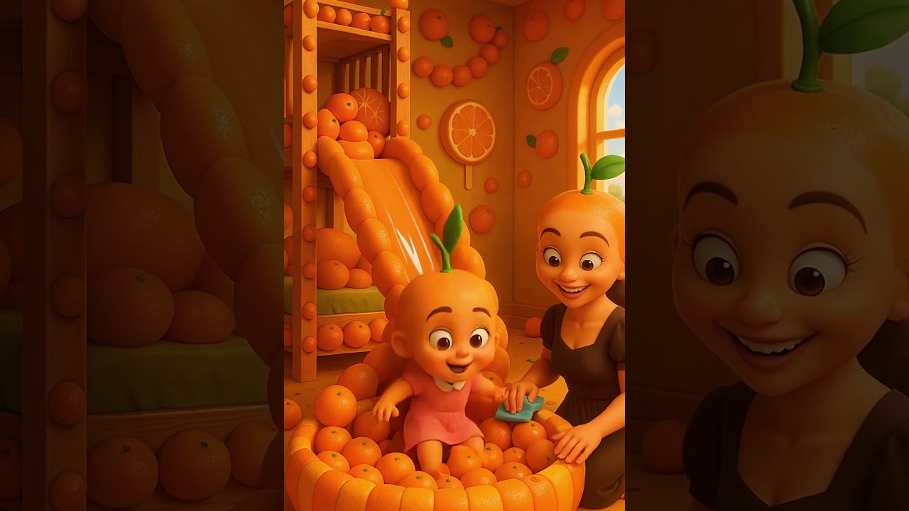 Brainrot family, sweet bonding time: mother and child play fruity slide #brainrot #funny #cartoon